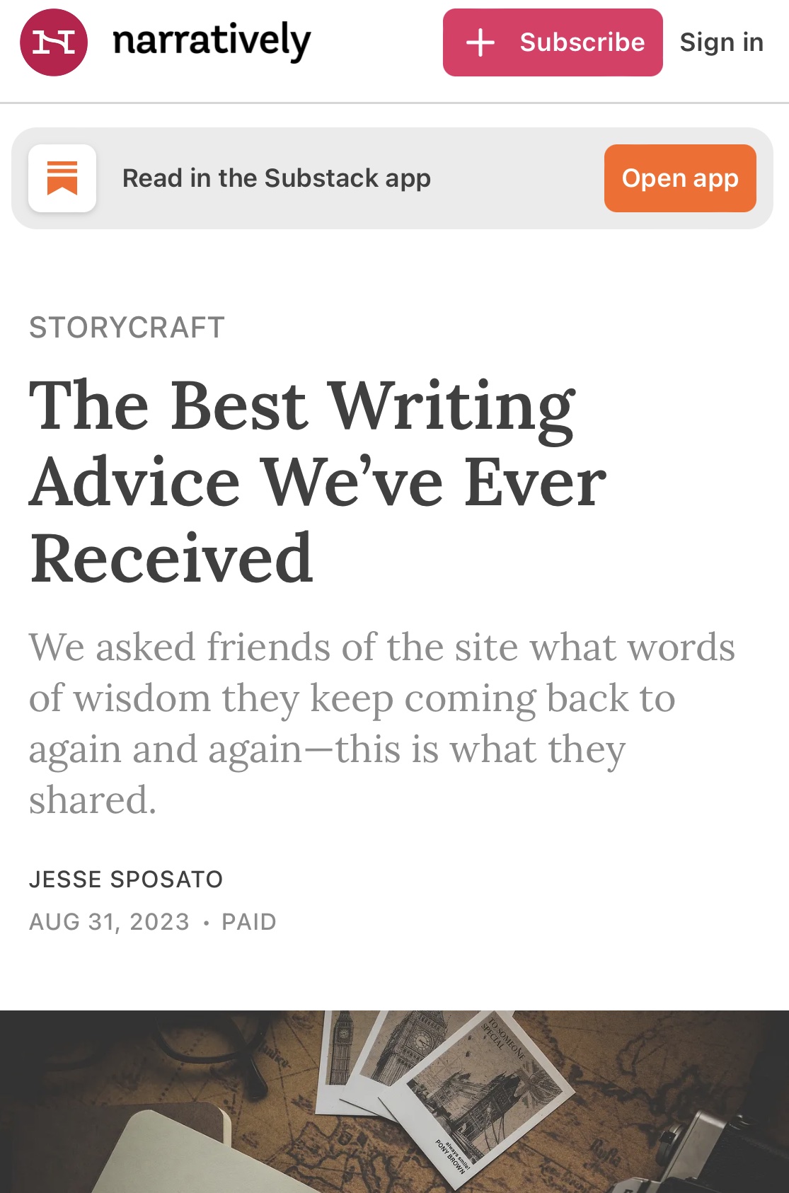 Quoted in Narratively! - E.B. Bartels